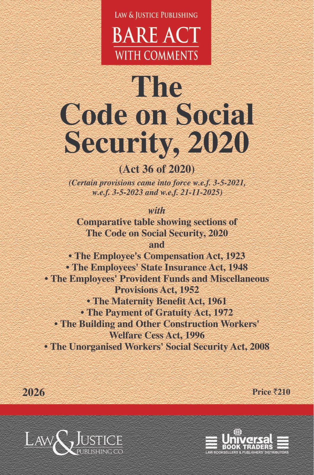 The Code of Social Security,2020 – Law Line